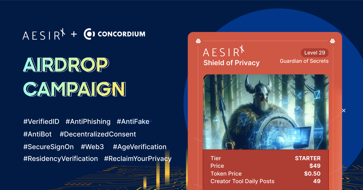 AesirX Airdrop Starts Now. Available For A Limited Time