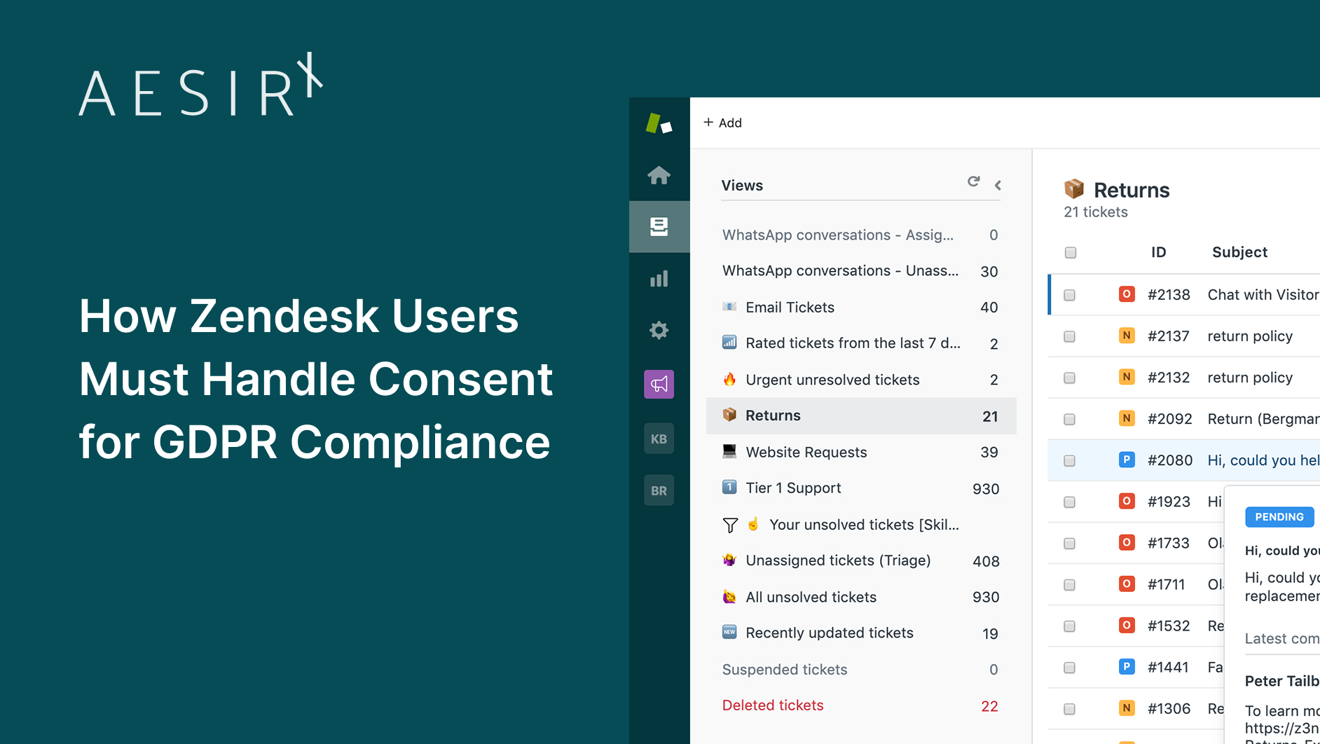 How Zendesk Users Must Handle Consent for GDPR Compliance