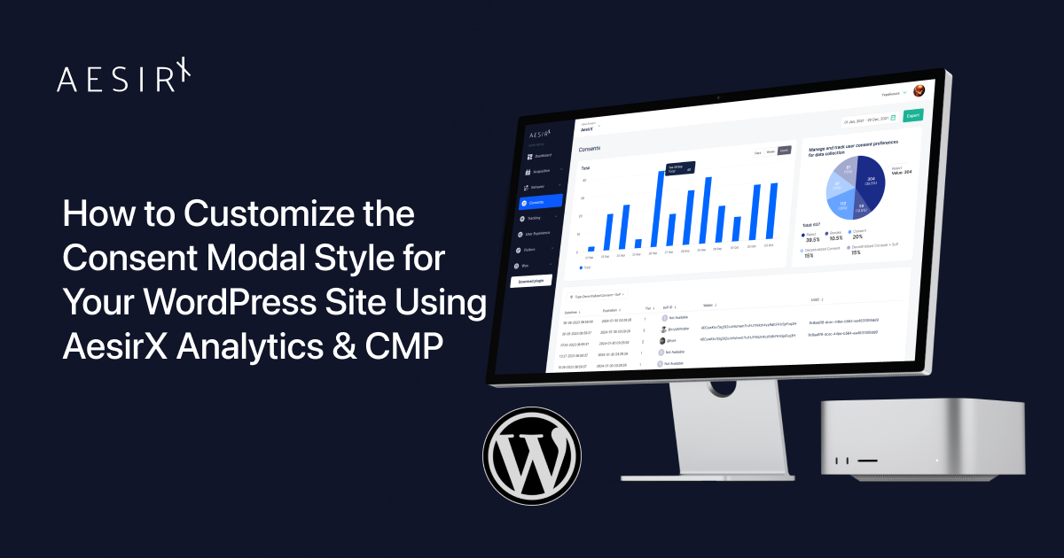 Customize Consent Modals in WordPress with AesirX CMP