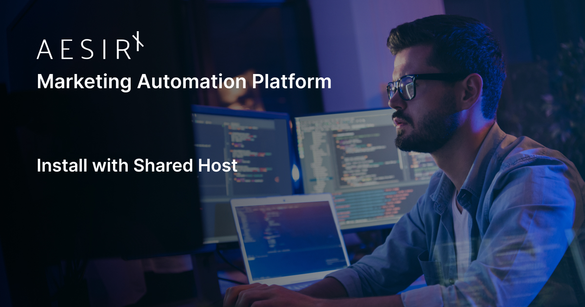 Install with Shared Host | AesirX Marketing Automation Platform